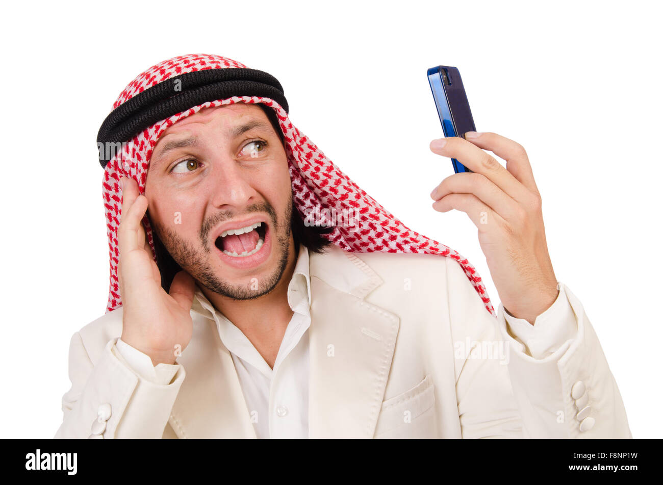 Arab man in diversity concept Stock Photo - Alamy