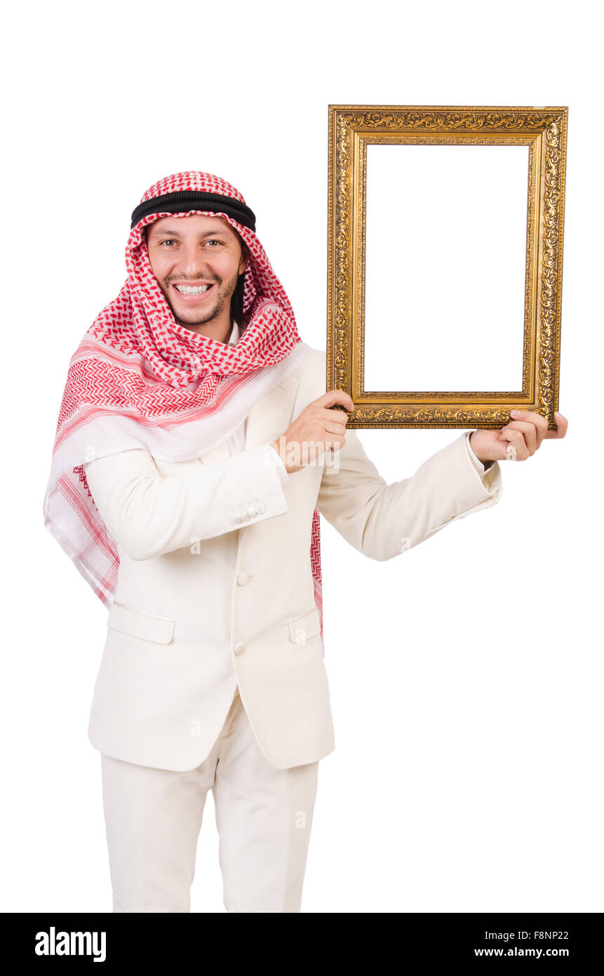 Arab man in diversity concept Stock Photo - Alamy