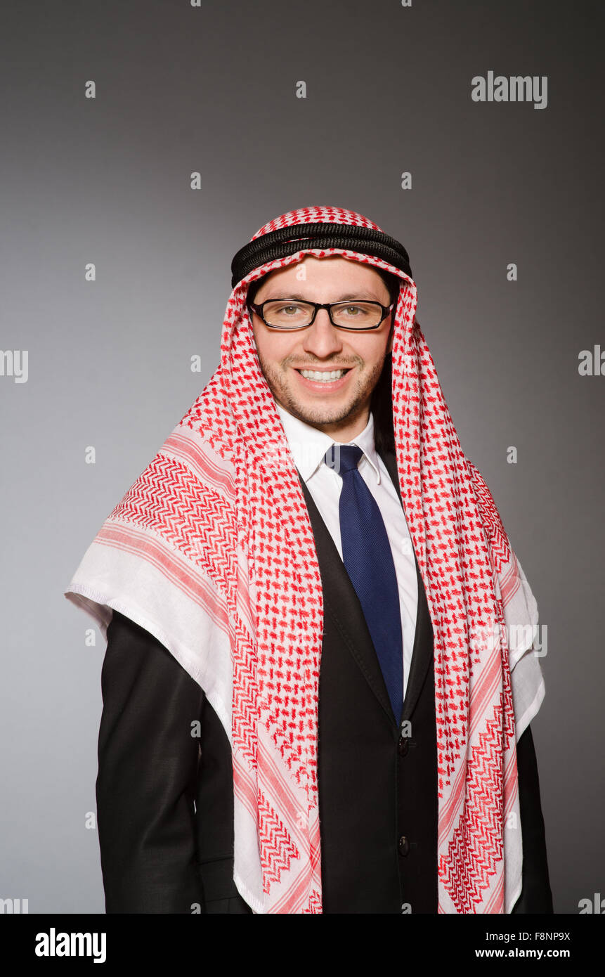 Arab man in diversity concept Stock Photo - Alamy