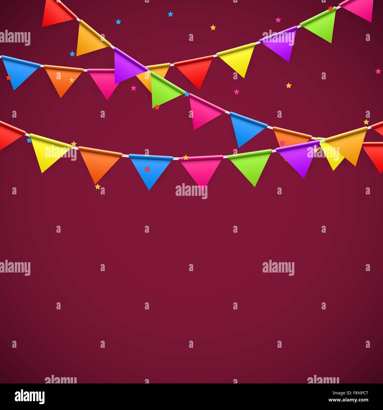 Party Background with Flags Vector Illustration Stock Vector Image ...