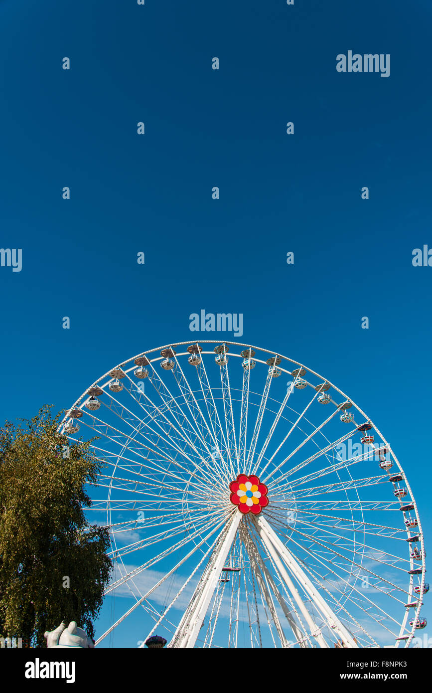 Ferris wheel in entertainment center Stock Photo - Alamy