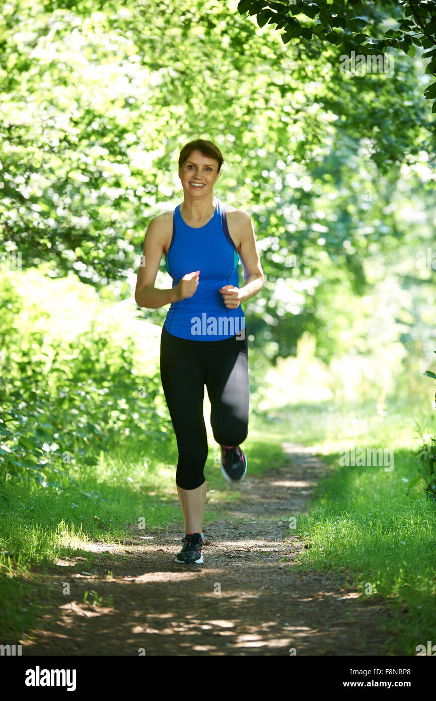 Lifestyle jogging middle aged hi-res stock photography and images - Alamy