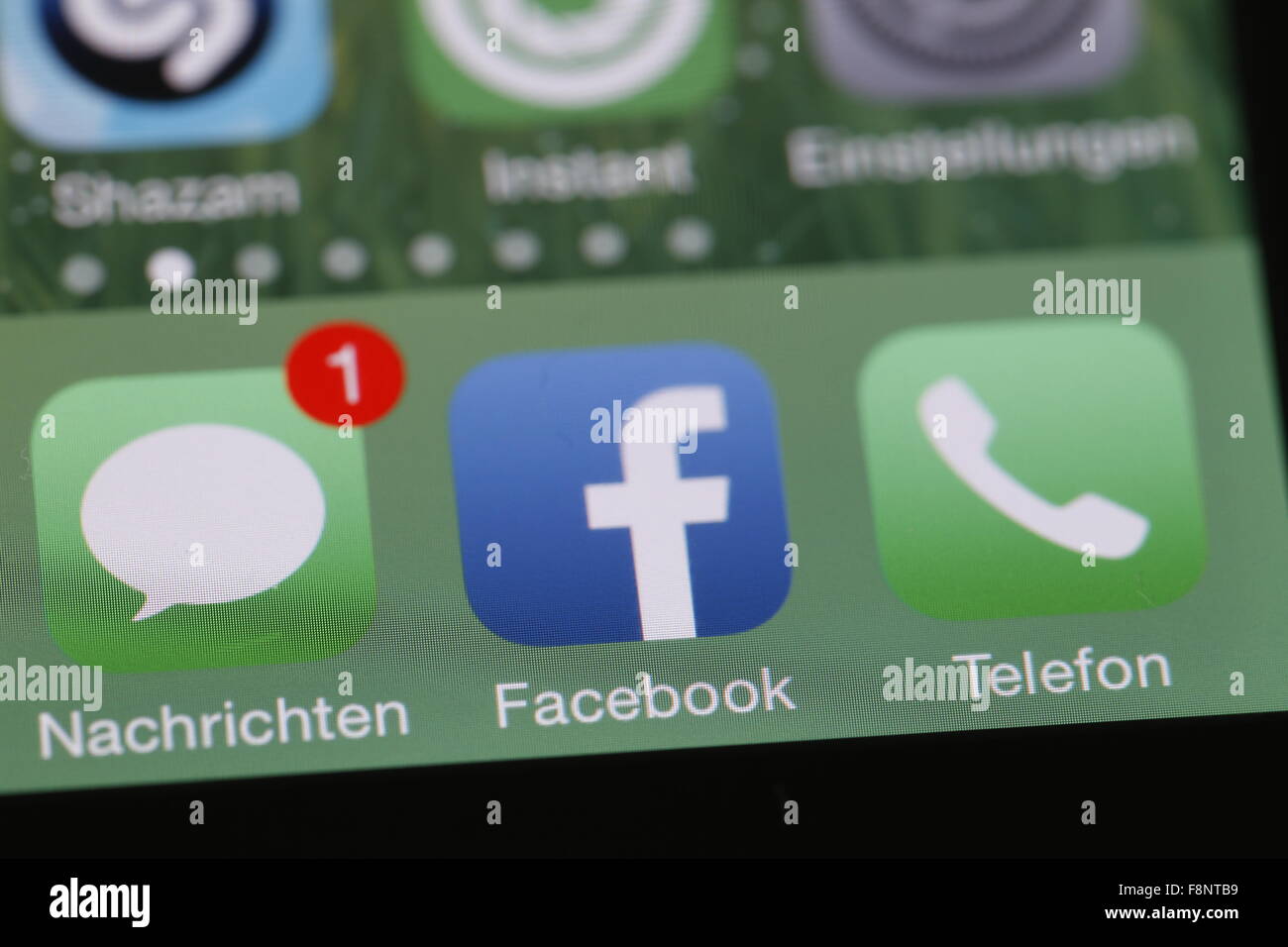 Facebook application on Iphone Stock Photo - Alamy