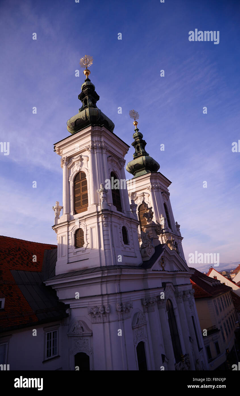 Mariahilfer Kirche Graz - baroque church Stock Photo - Alamy