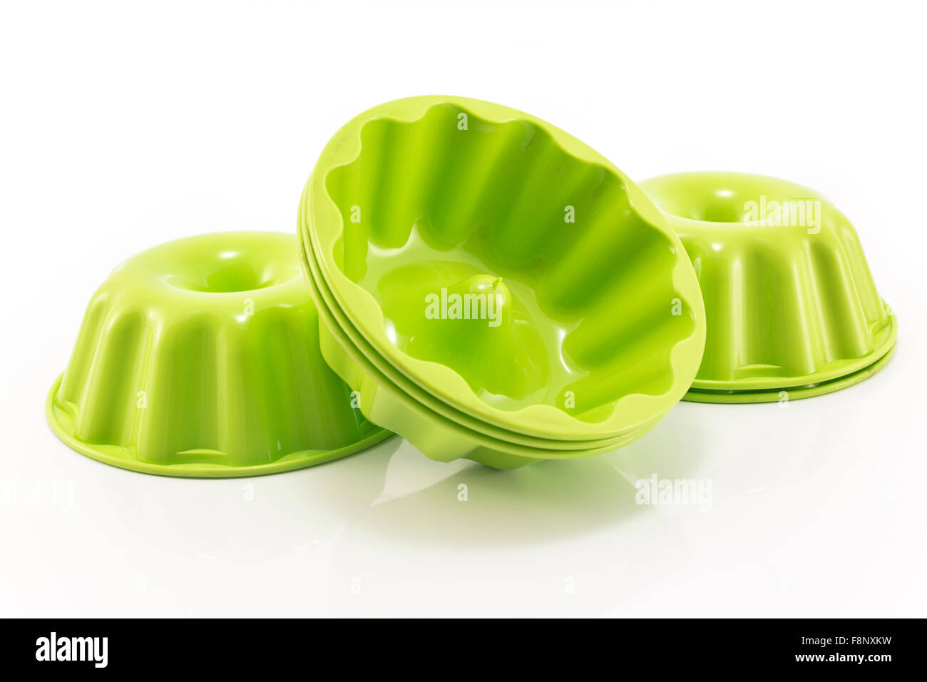 Pudding molds isolated on white Stock Photo - Alamy