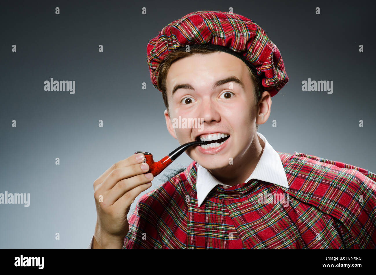 Funny Scotsman Smoking Pipe High Resolution Stock Photography and ...