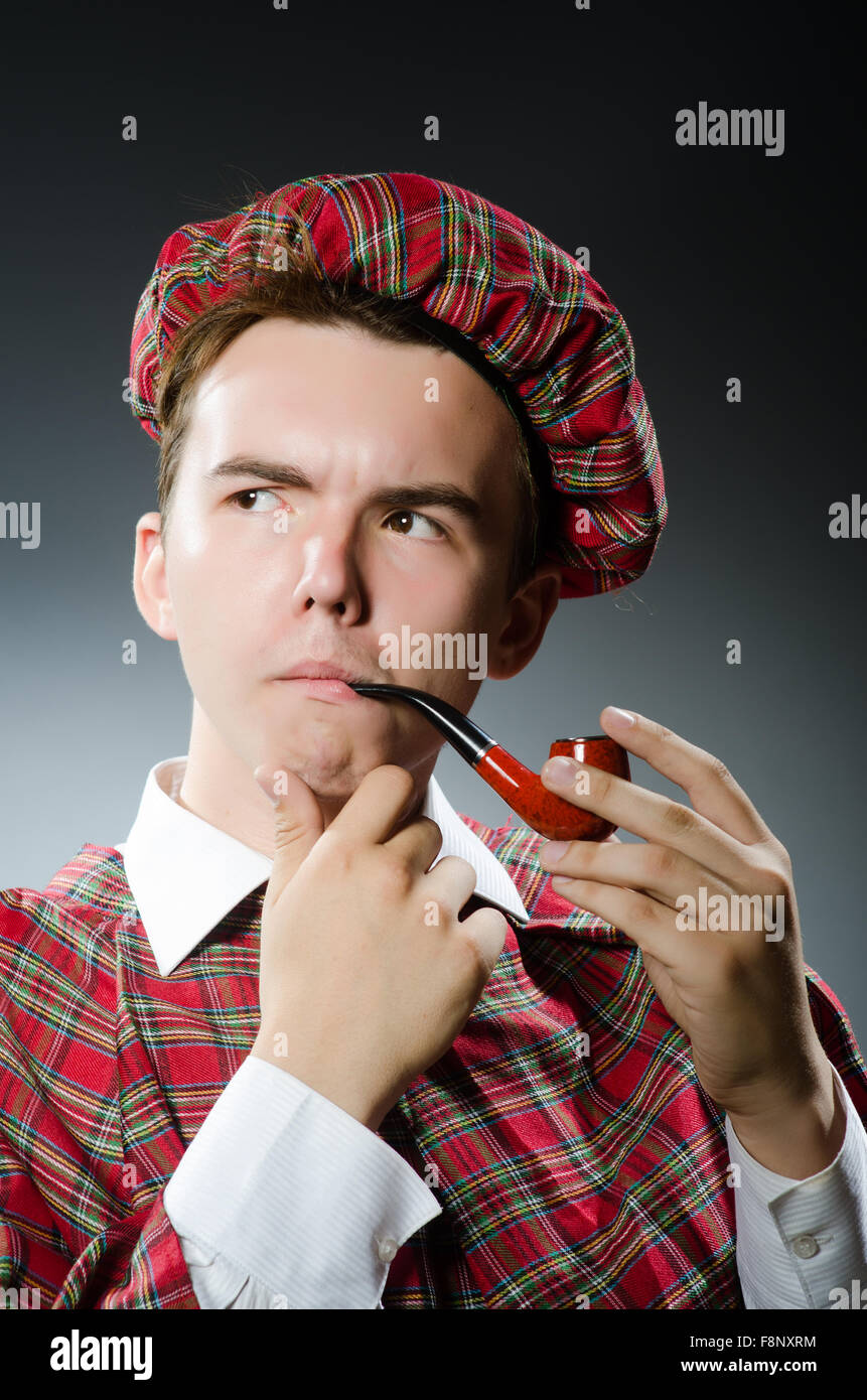 Funny Scotsman Smoking Pipe High Resolution Stock Photography and ...