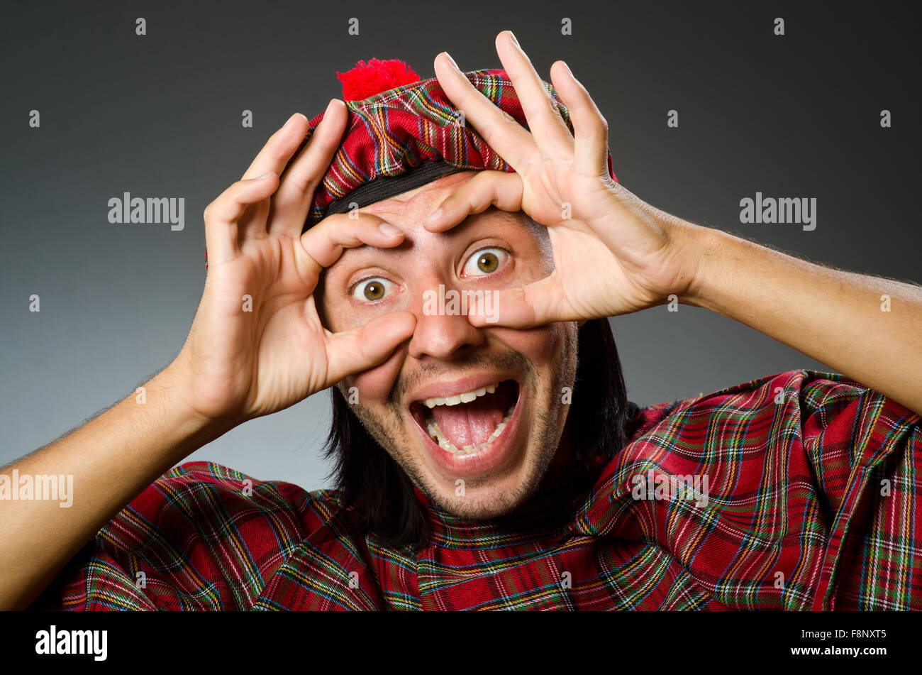 Funny scotsman in kilt hi-res stock photography and images - Alamy