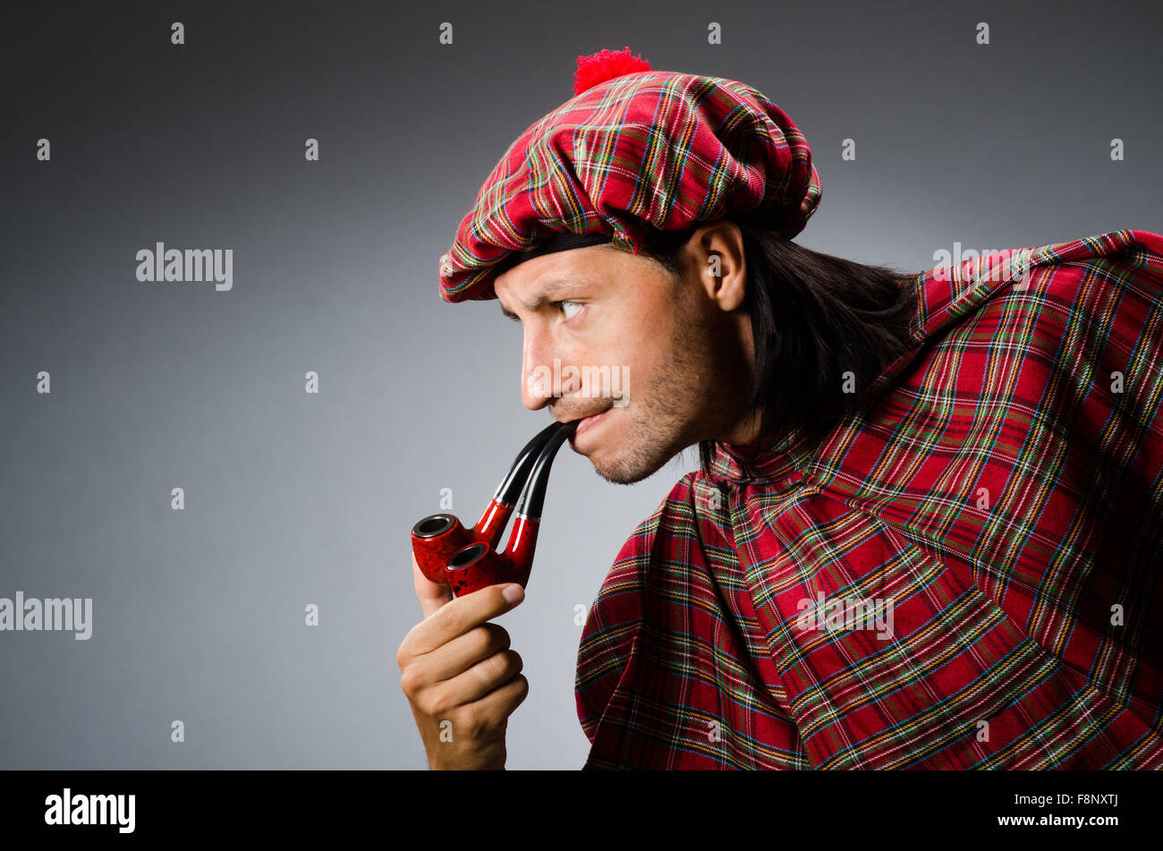 Funny Scotsman Smoking Pipe High Resolution Stock Photography and ...