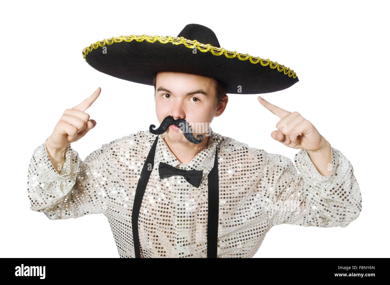 Funny mexican isolated on the white Stock Photo - Alamy