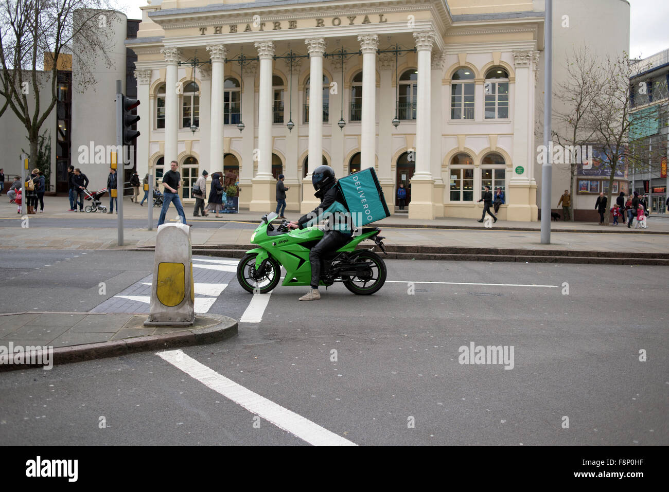 Deliveroo Food Delivery Company Stock Photo - Alamy
