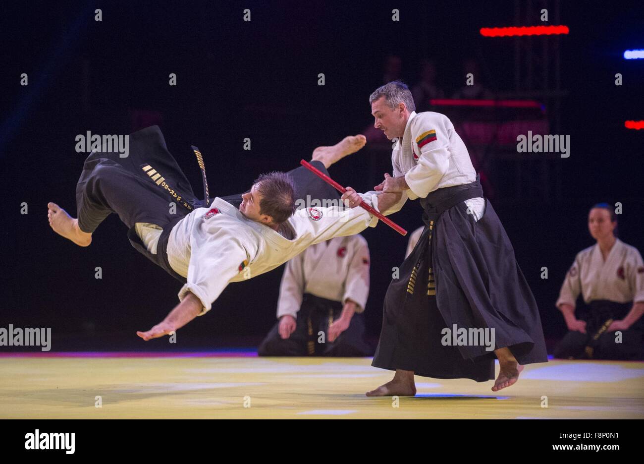 Vilnius, Lithuania. 10th Dec, 2015. Performances of martial arts are ...