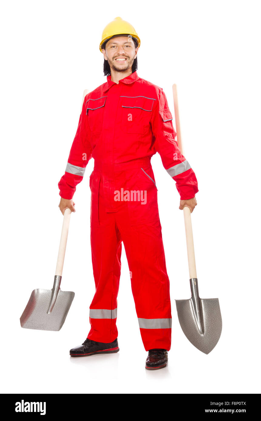 Man red coveralls industrial worker hi-res stock photography and images ...