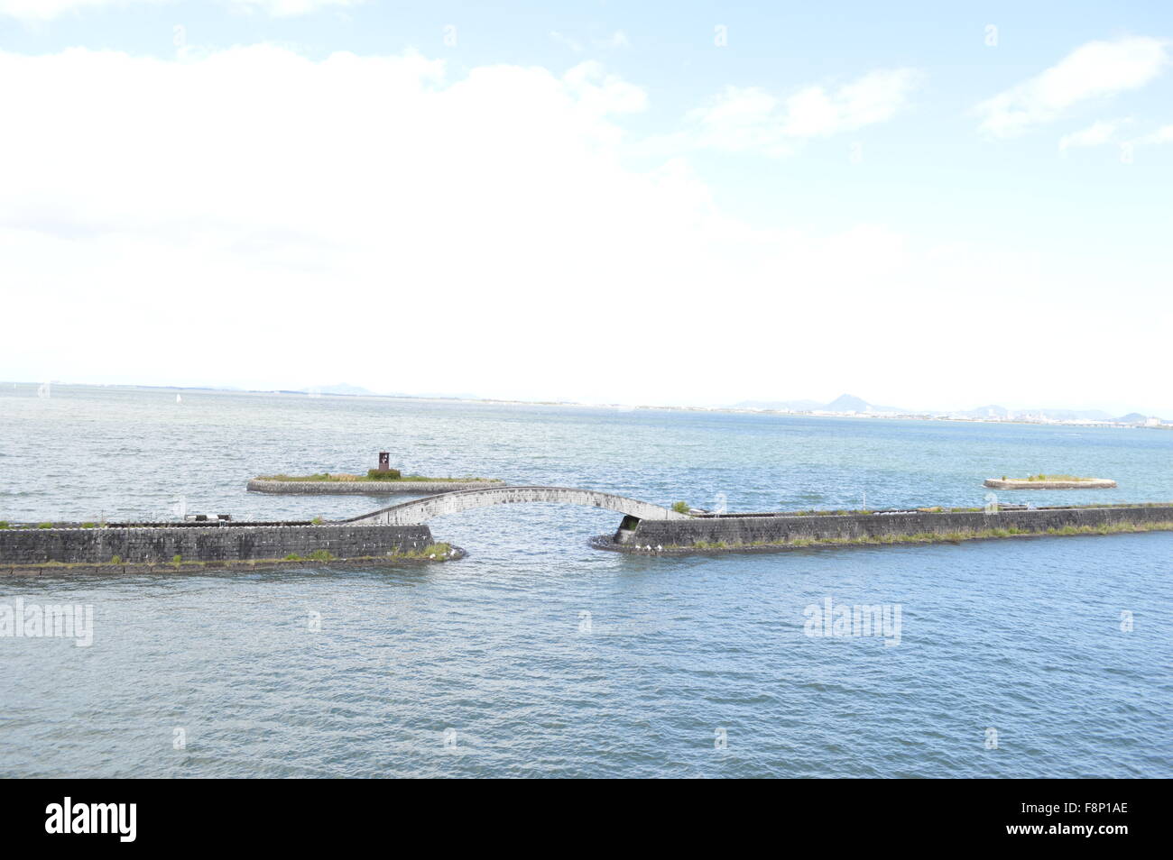 Lake Biwako: a man and women is posing in a ship in lake Biwako ...