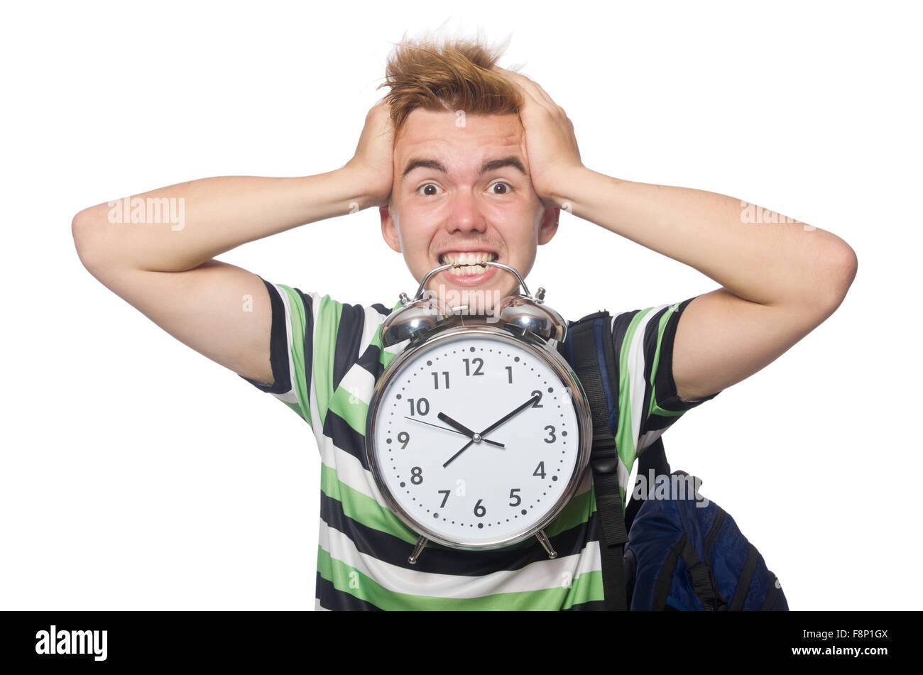Student being late with his deadlines Stock Photo - Alamy