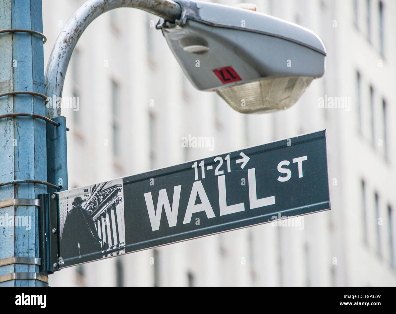 Sign on the Wall Street Stock Photo - Alamy