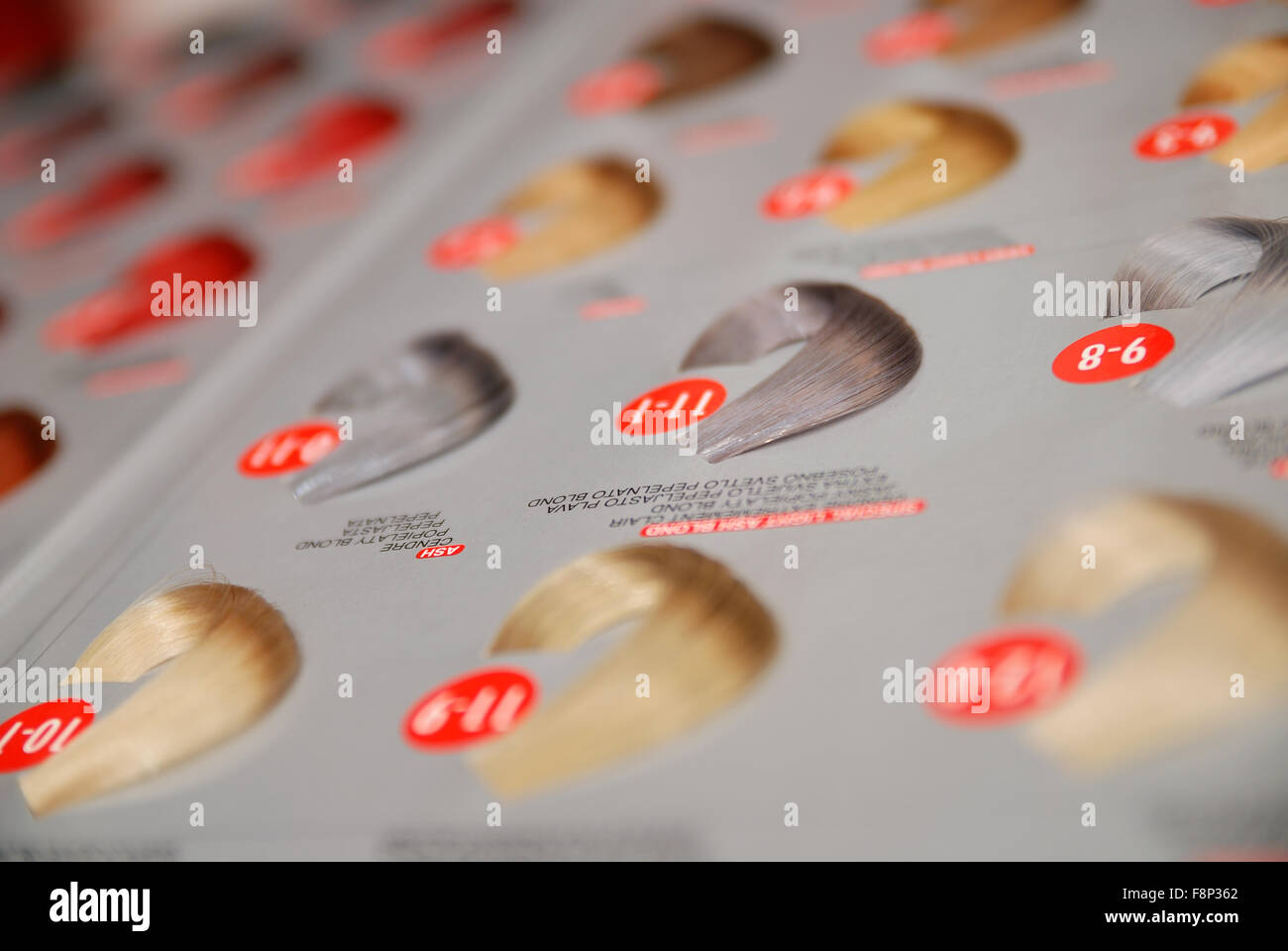 hair color sample Stock Photo - Alamy