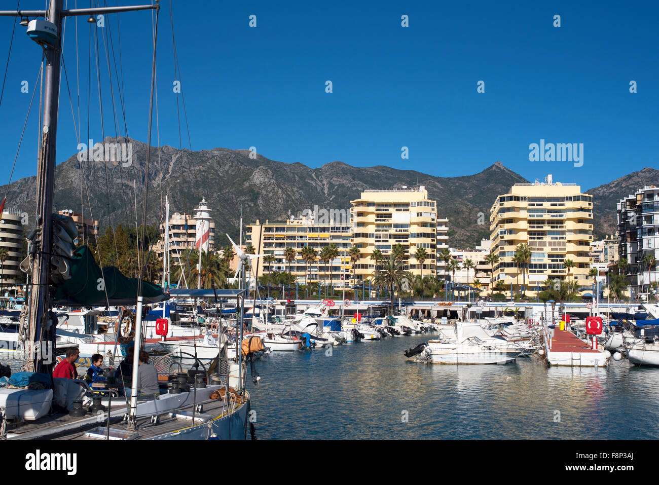 The magnificent Marina in Marbella on the Costa del Sol in Southern ...