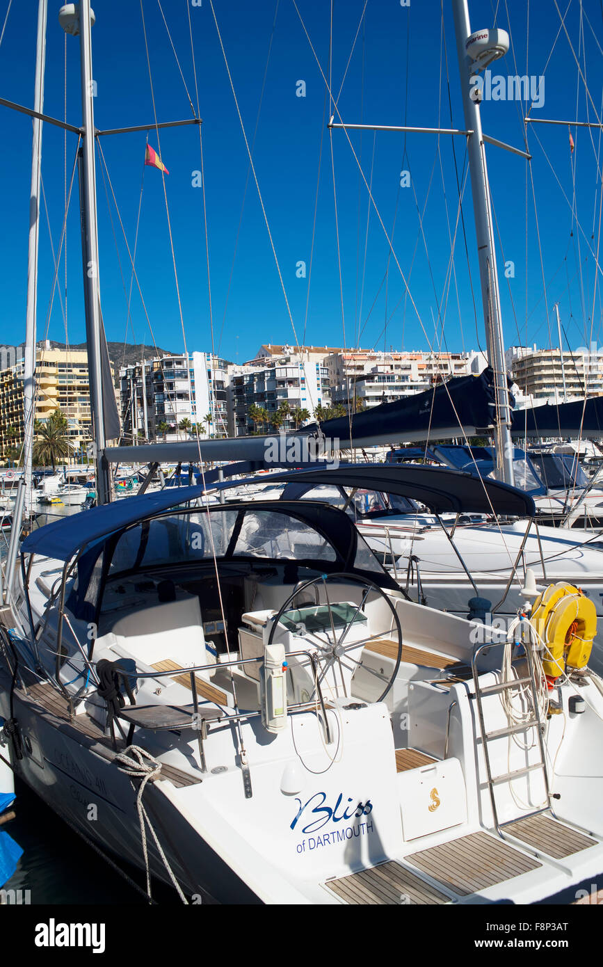 The magnificent Marina in Marbella on the Costa del Sol in Southern ...