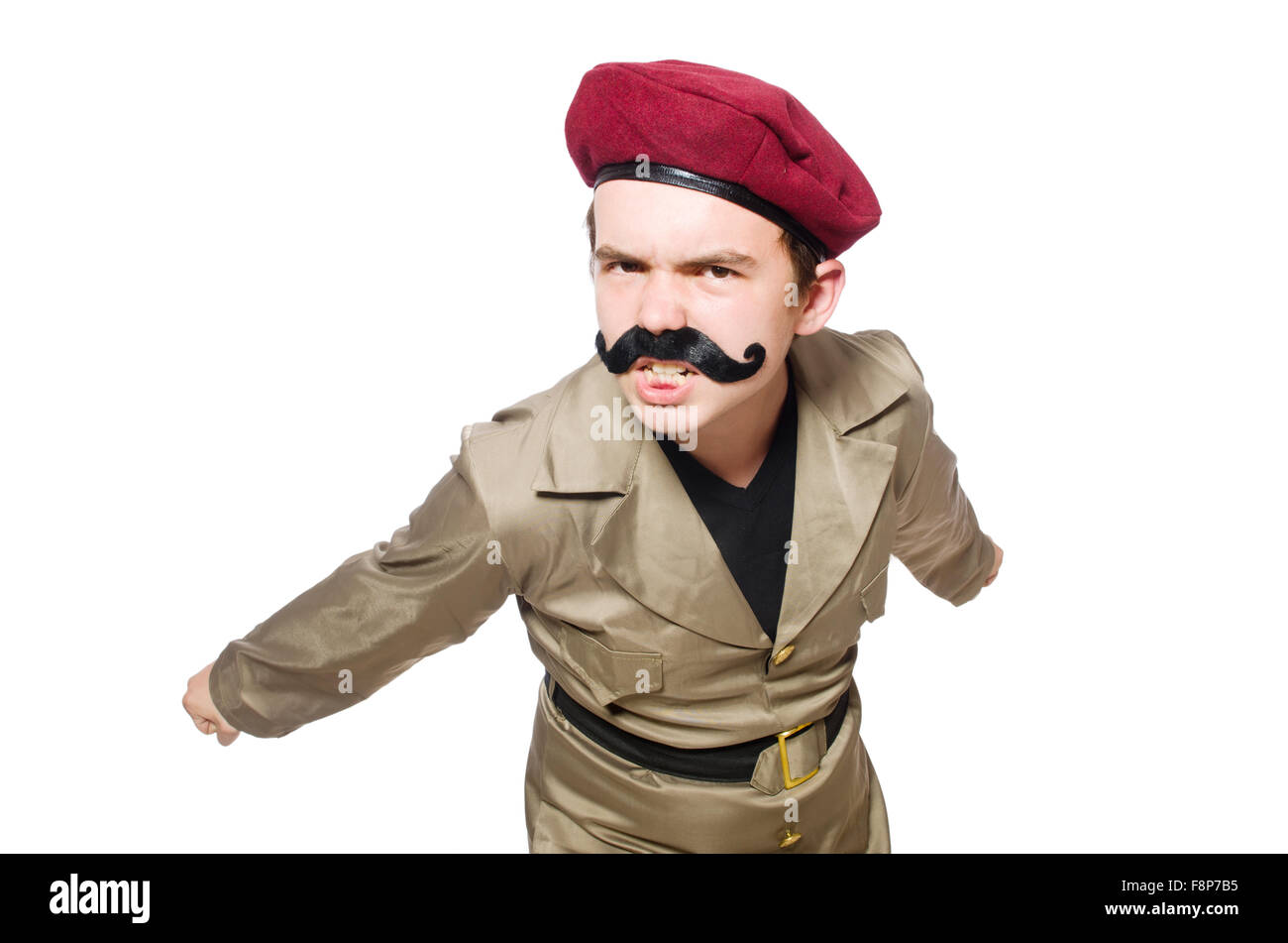 Funny soldier in military concept Stock Photo - Alamy