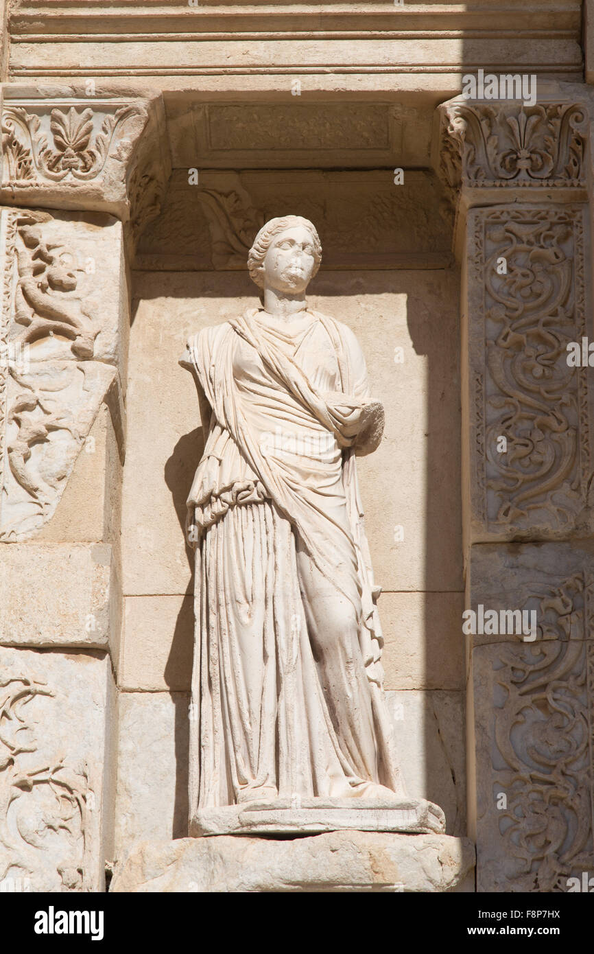 Sophia, Wisdom Statue in Ephesus Ancient City in Izmir, Turkey Stock ...