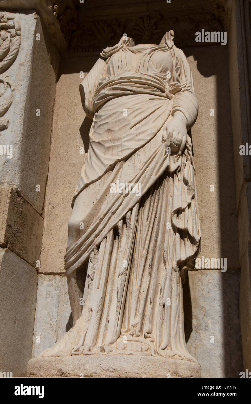 Episteme, knowledge Statue in Ephesus Ancient City in Izmir, Turkey ...