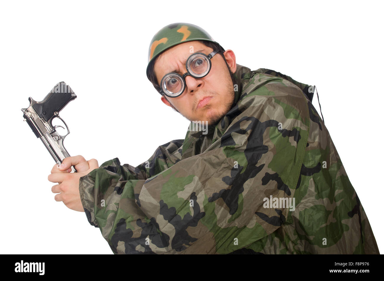Man shooting revolver green hi-res stock photography and images - Alamy