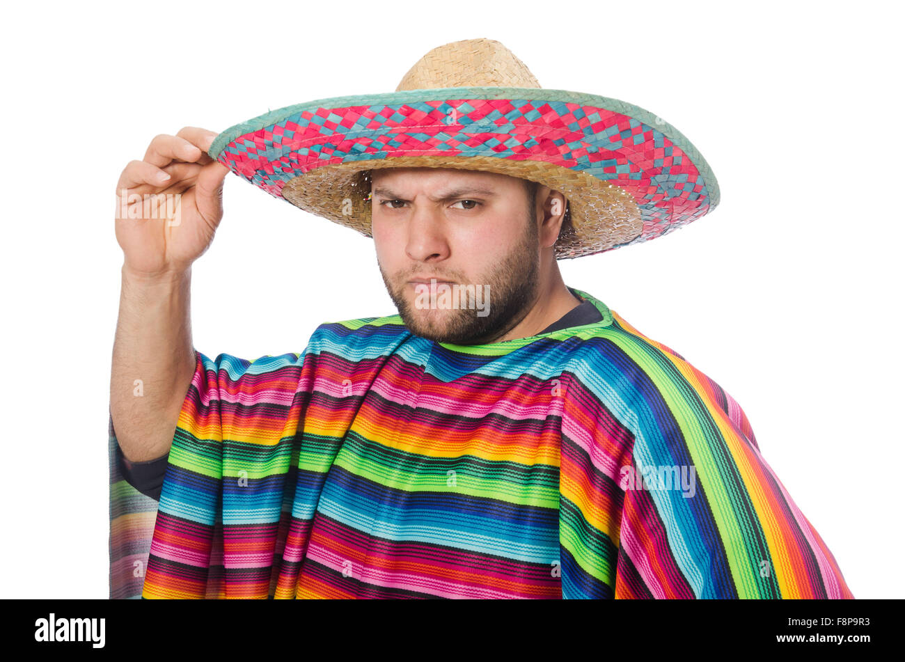 Funny mexican isolated on white Stock Photo - Alamy