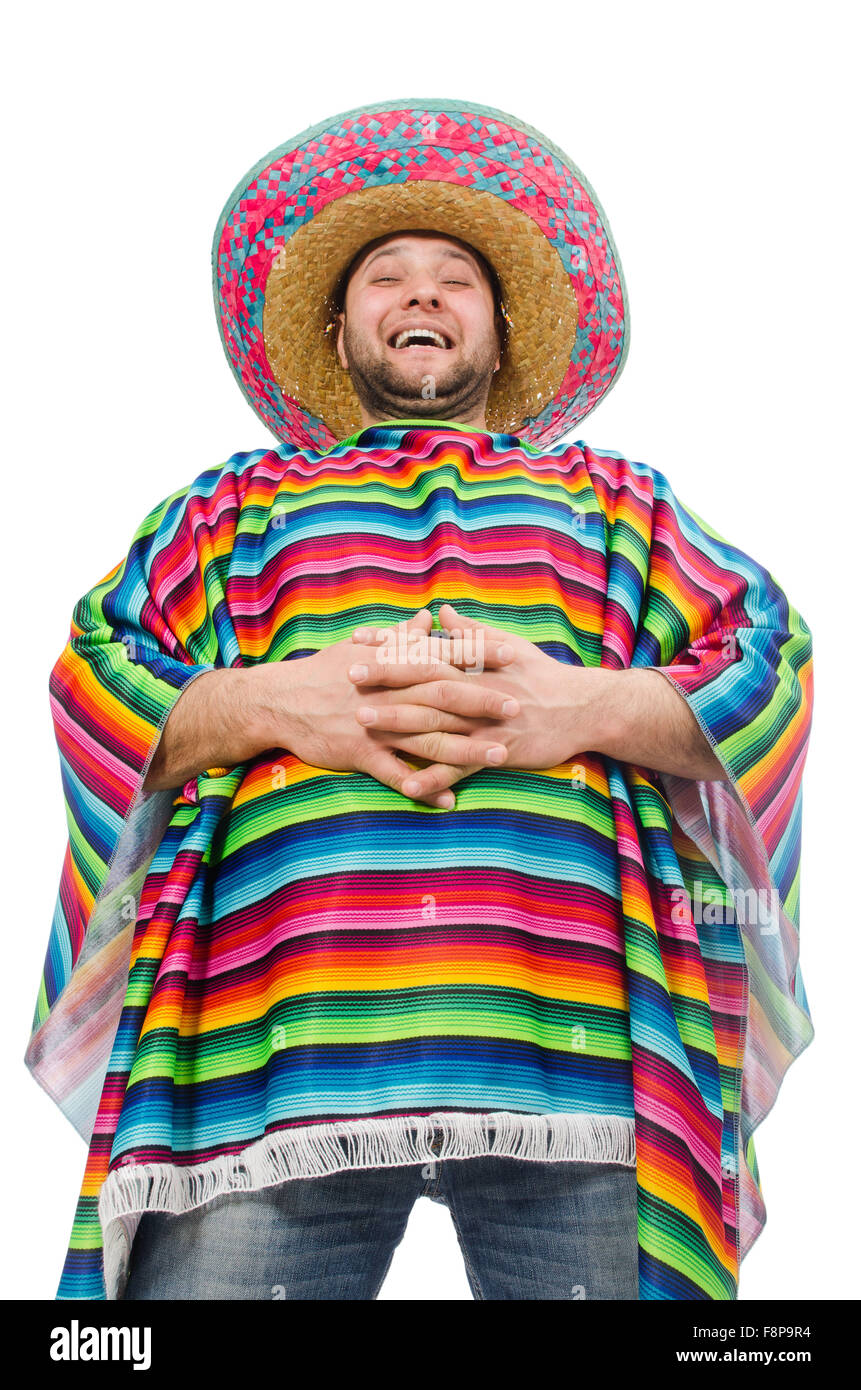 Funny mexican isolated on white Stock Photo - Alamy