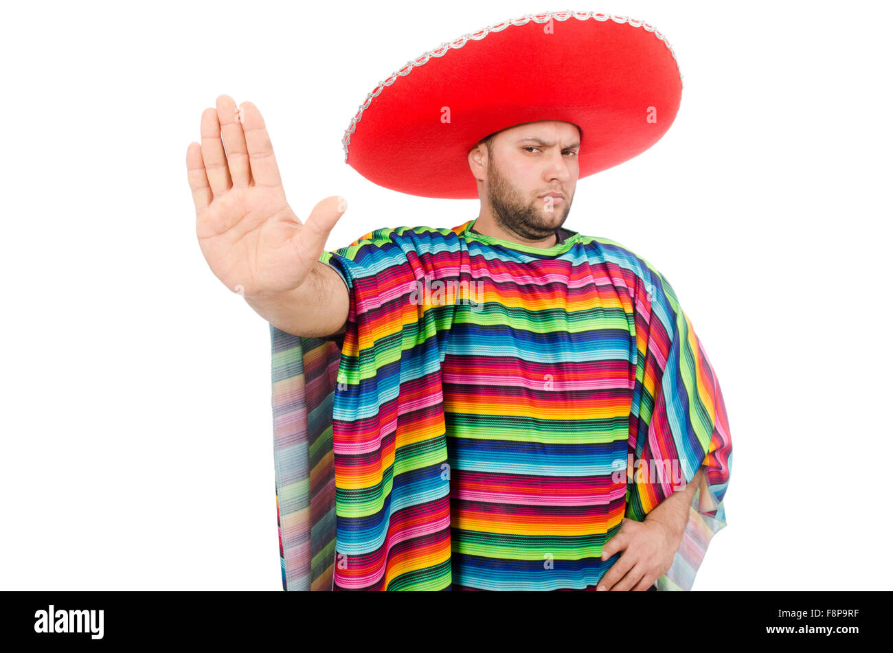 Funny mexican isolated on white Stock Photo - Alamy