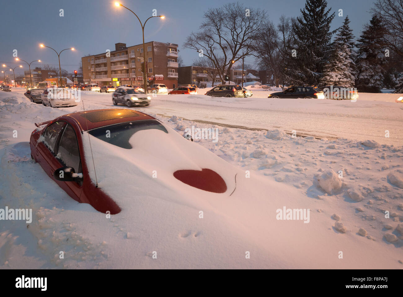 Montreal winter storm hi-res stock photography and images - Alamy