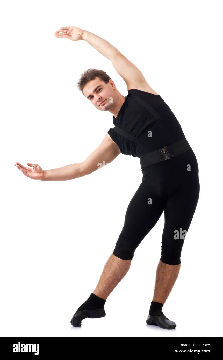 Dancer isolated on the white background Stock Photo - Alamy
