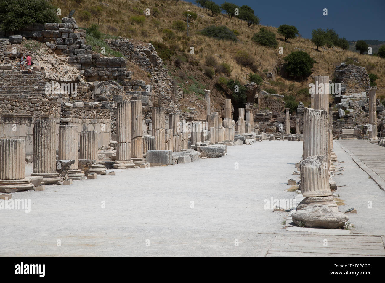 Ancient Street in Ephesus Ancient city, Izmir, Turkey Stock Photo - Alamy