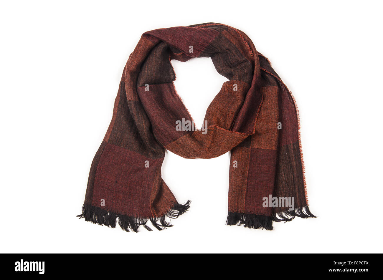 Warf scarf isolated on the white background Stock Photo - Alamy