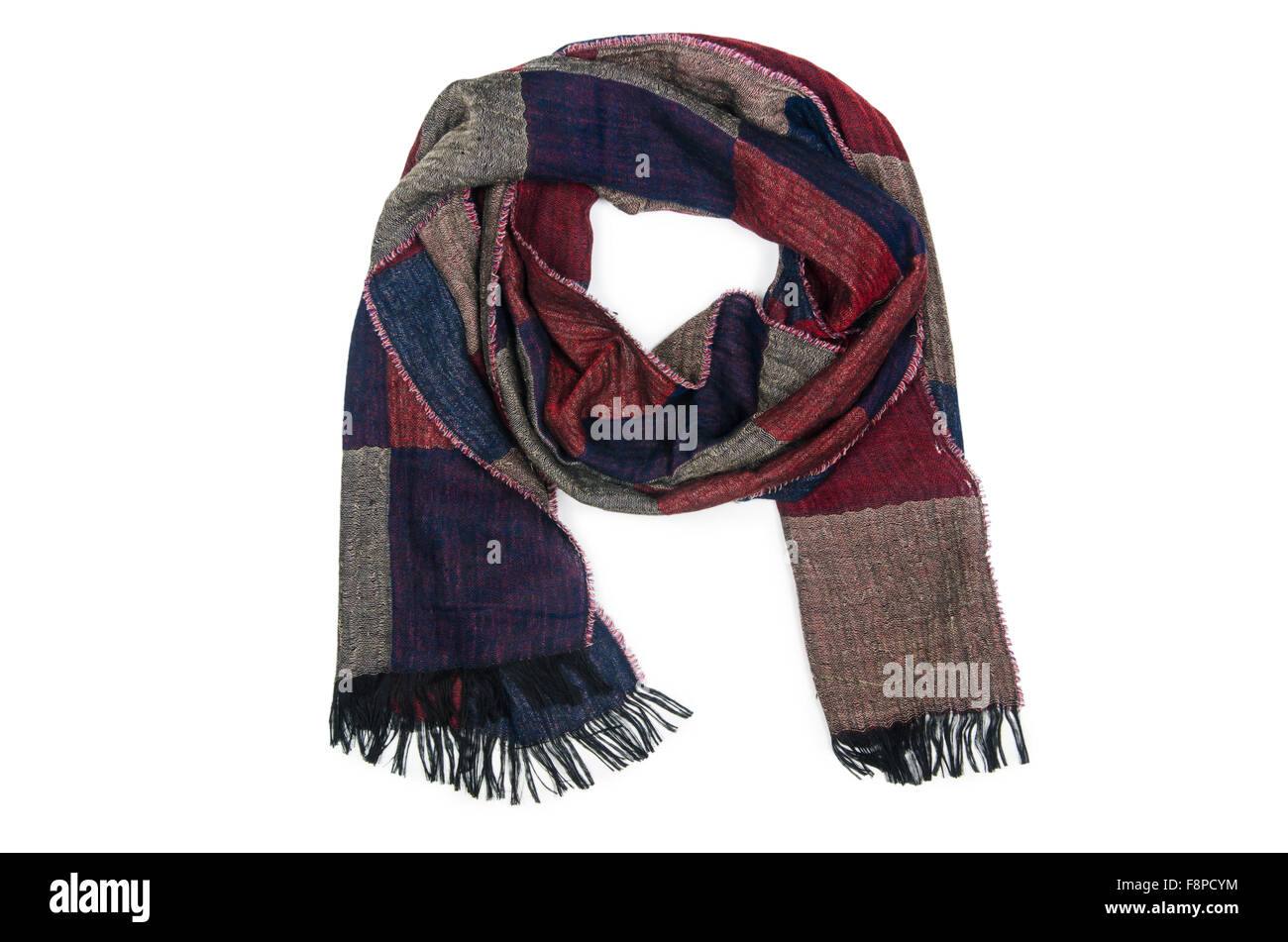 Warf scarf isolated on the white background Stock Photo - Alamy