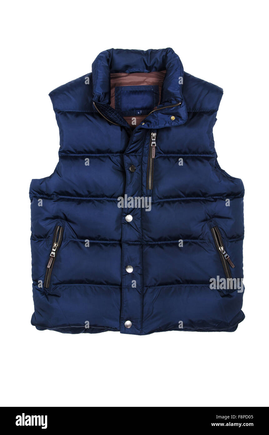 Vest isolated on the white background Stock Photo - Alamy