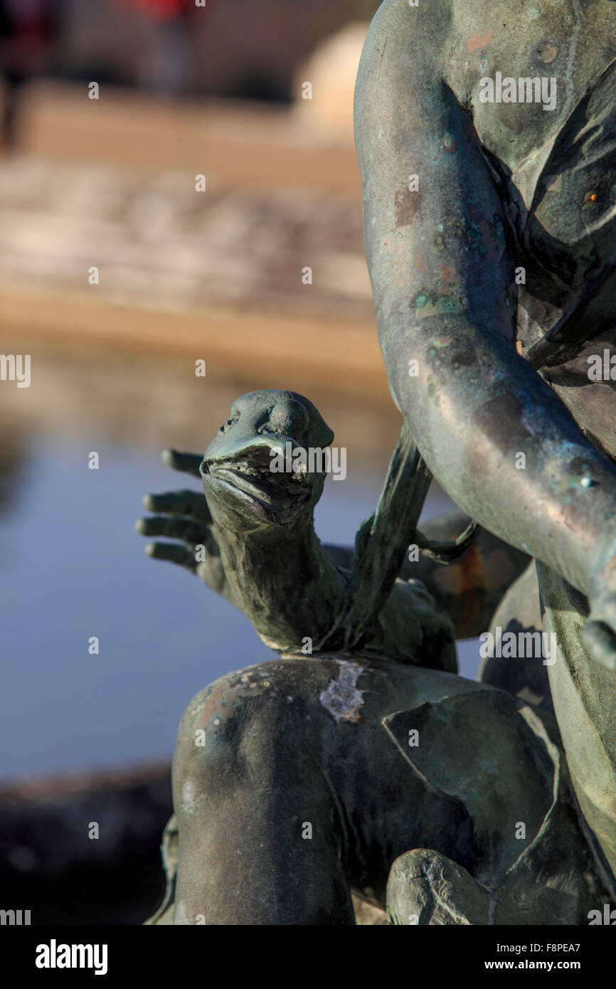 A number of statues line the four sides of the Water Parterres at ...