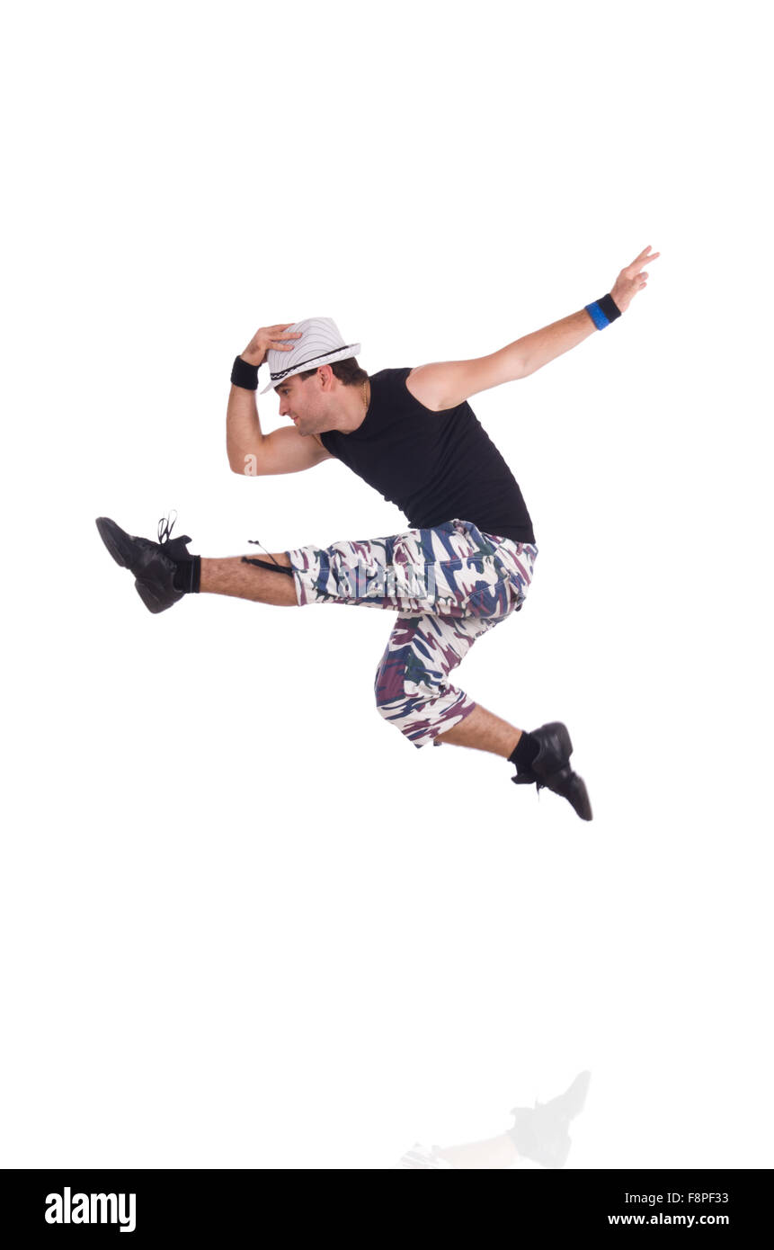 Dancer isolated on the white background Stock Photo - Alamy