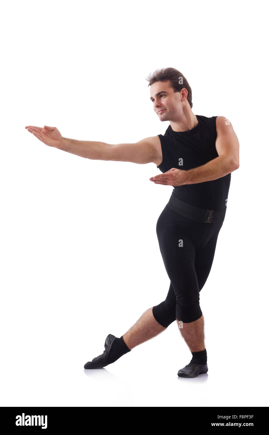 Dancer isolated on the white background Stock Photo - Alamy