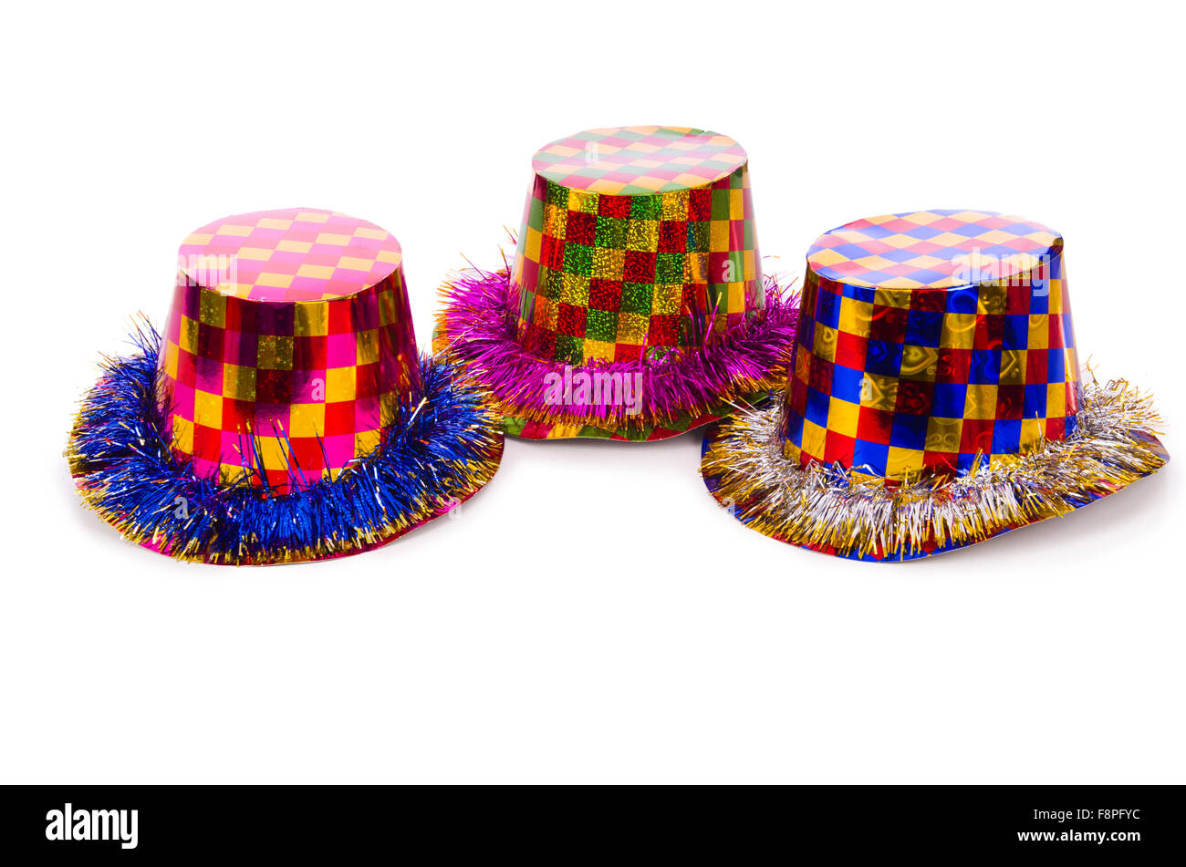 Party hat isolated on white background Stock Photo - Alamy