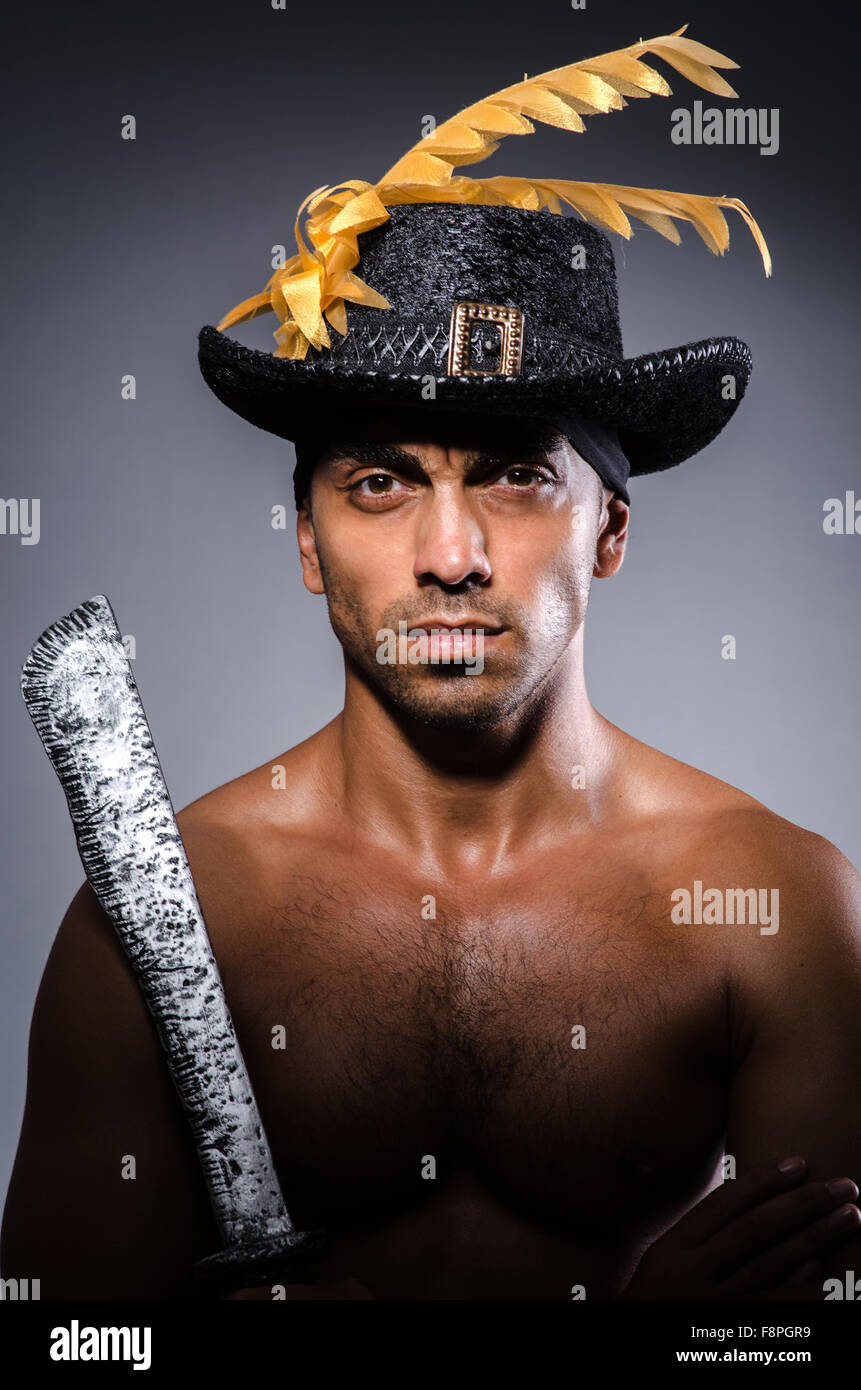 Ripper pirate in the dark room Stock Photo - Alamy