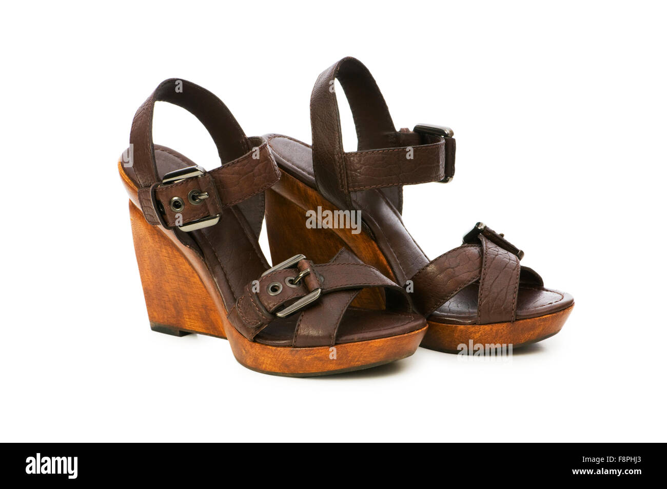 Woman shoes isolated on the white background Stock Photo - Alamy