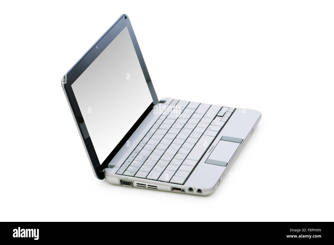Stylish netbook isolated on the white background Stock Photo - Alamy