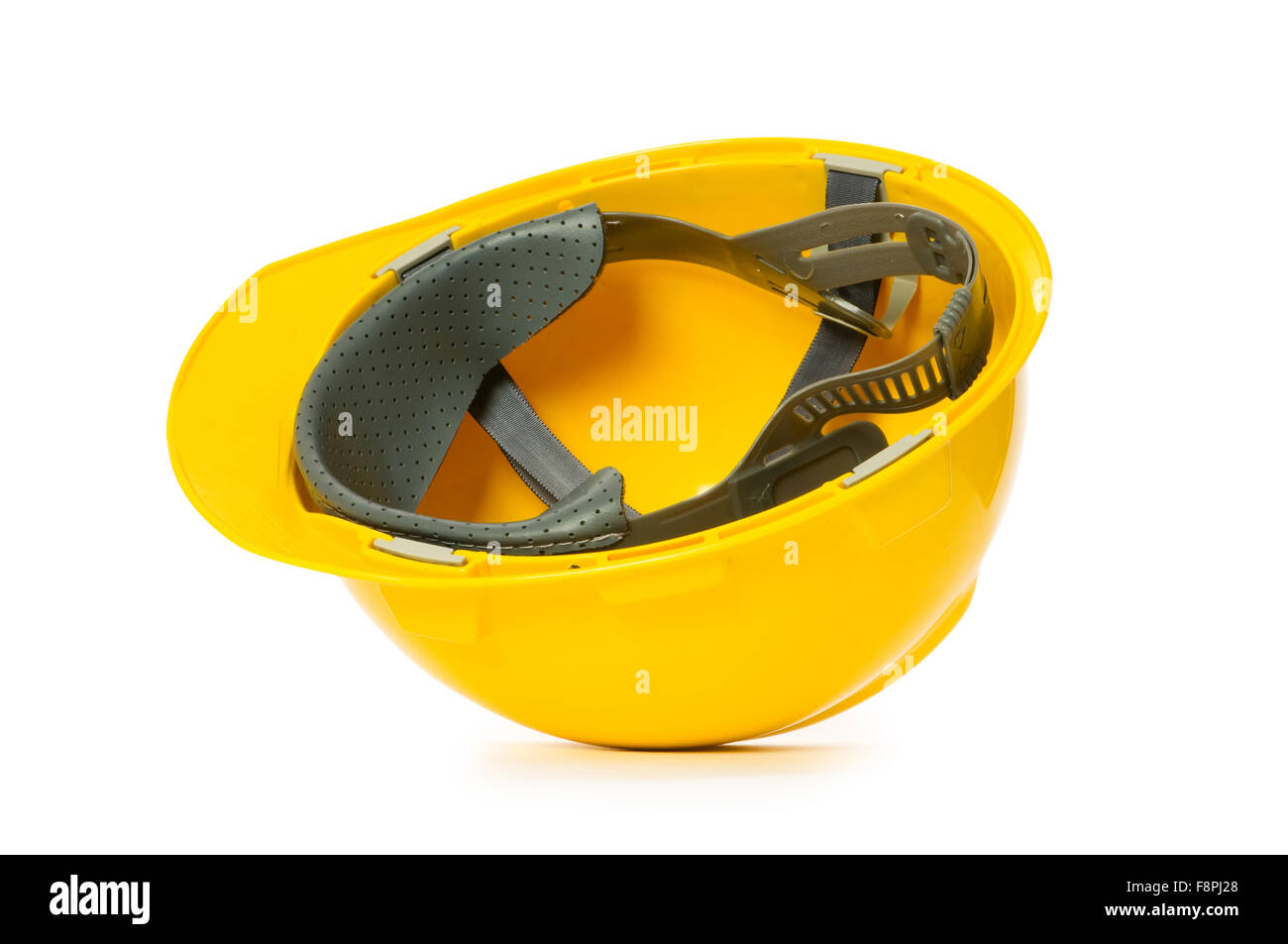 Hard hat isolated on the white background Stock Photo - Alamy