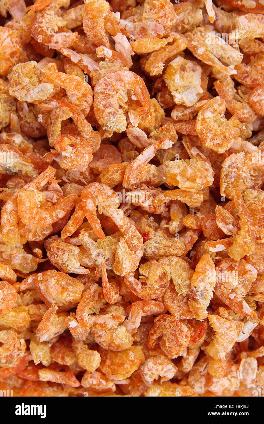 Dried shrimp background Stock Photo - Alamy
