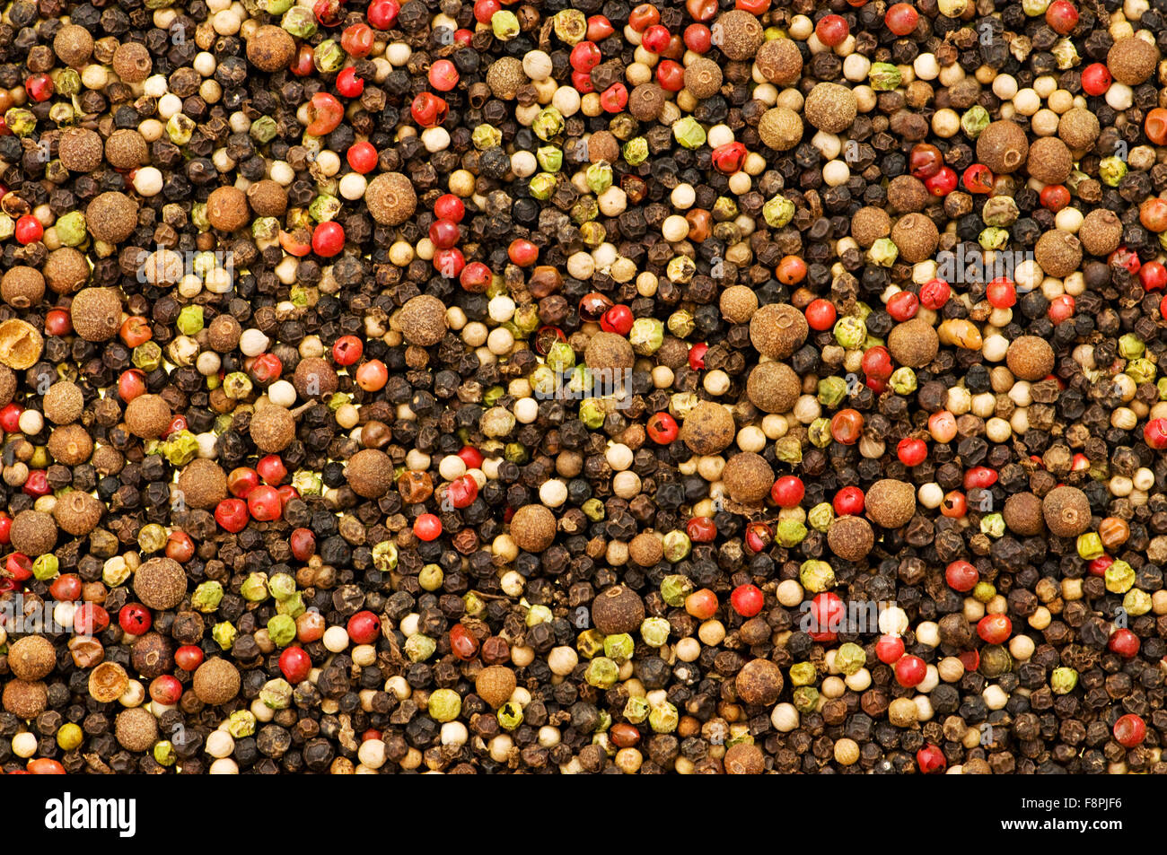Close up selection of various pepper types Stock Photo - Alamy