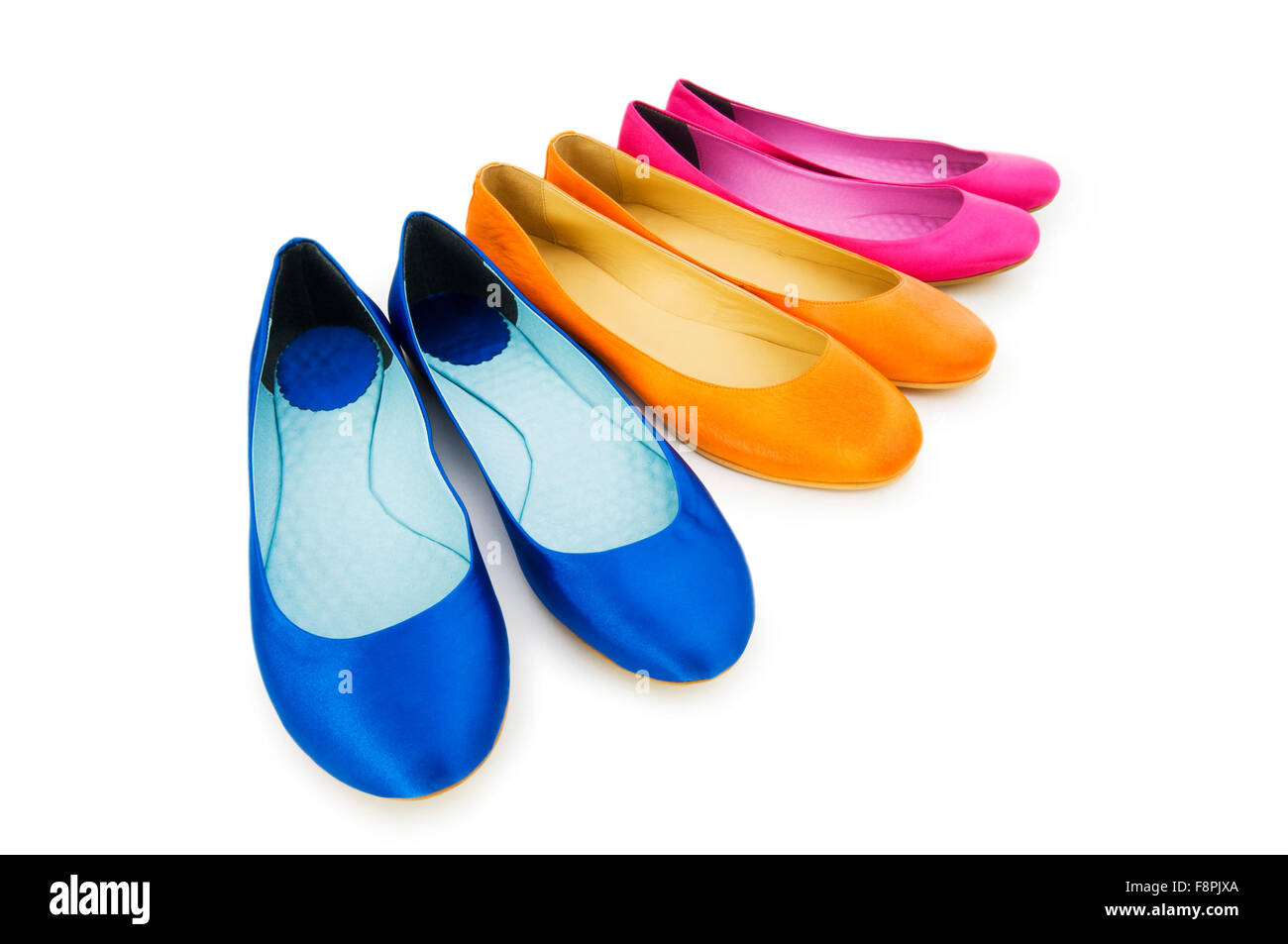 Woman shoes isolated on the white background Stock Photo - Alamy