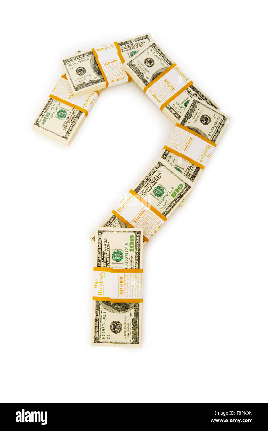 U.s. money, question mark hi-res stock photography and images - Alamy