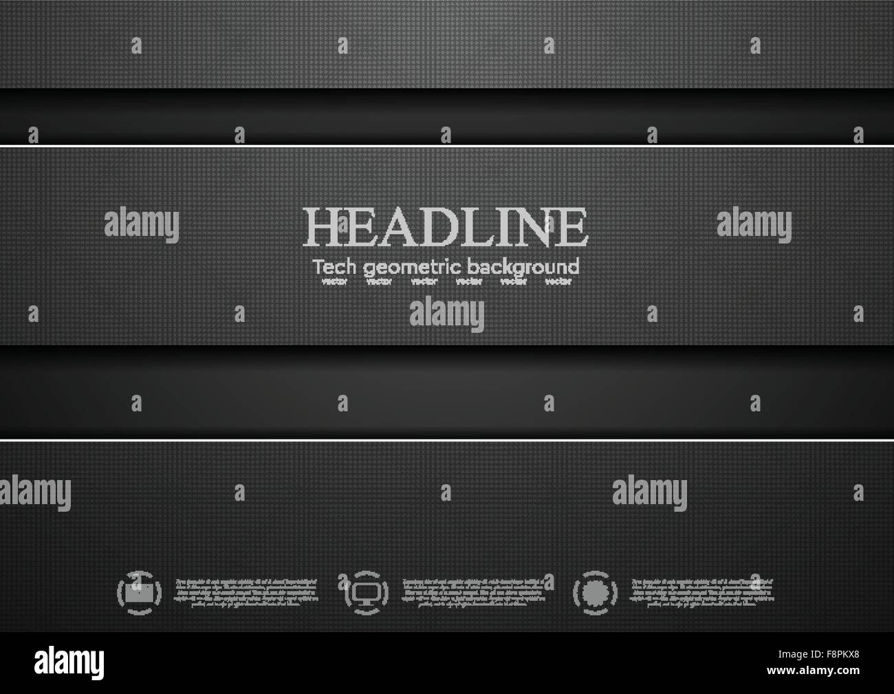 Dark concept technology vector background for web graphic design Stock ...