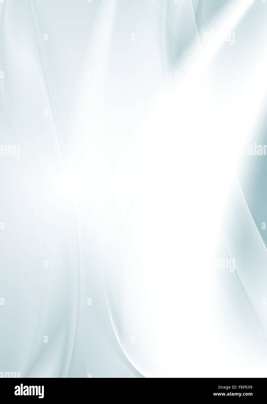 Light blue smooth waves abstract background. Vector template Stock ...